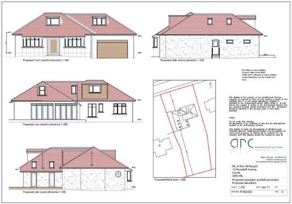 Architect service - Plans drawn for conversions, extensions, planning ...