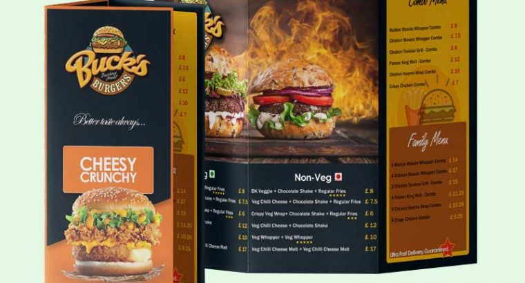 A3 Restaurant Menu | Restaurant Menu Printing | Quick Market